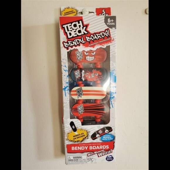 Toys | Tech Deck Bendy Boards Collectible Eraser Fingerboard Skeleton ...